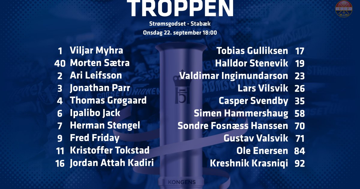 Troppen til cupkampen / Strømsgodset Troppen til cupkampen / Strømsgodset